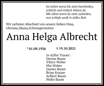 Gedenkkerzen von Anna Helga Albrecht | Trauer.HNA.de